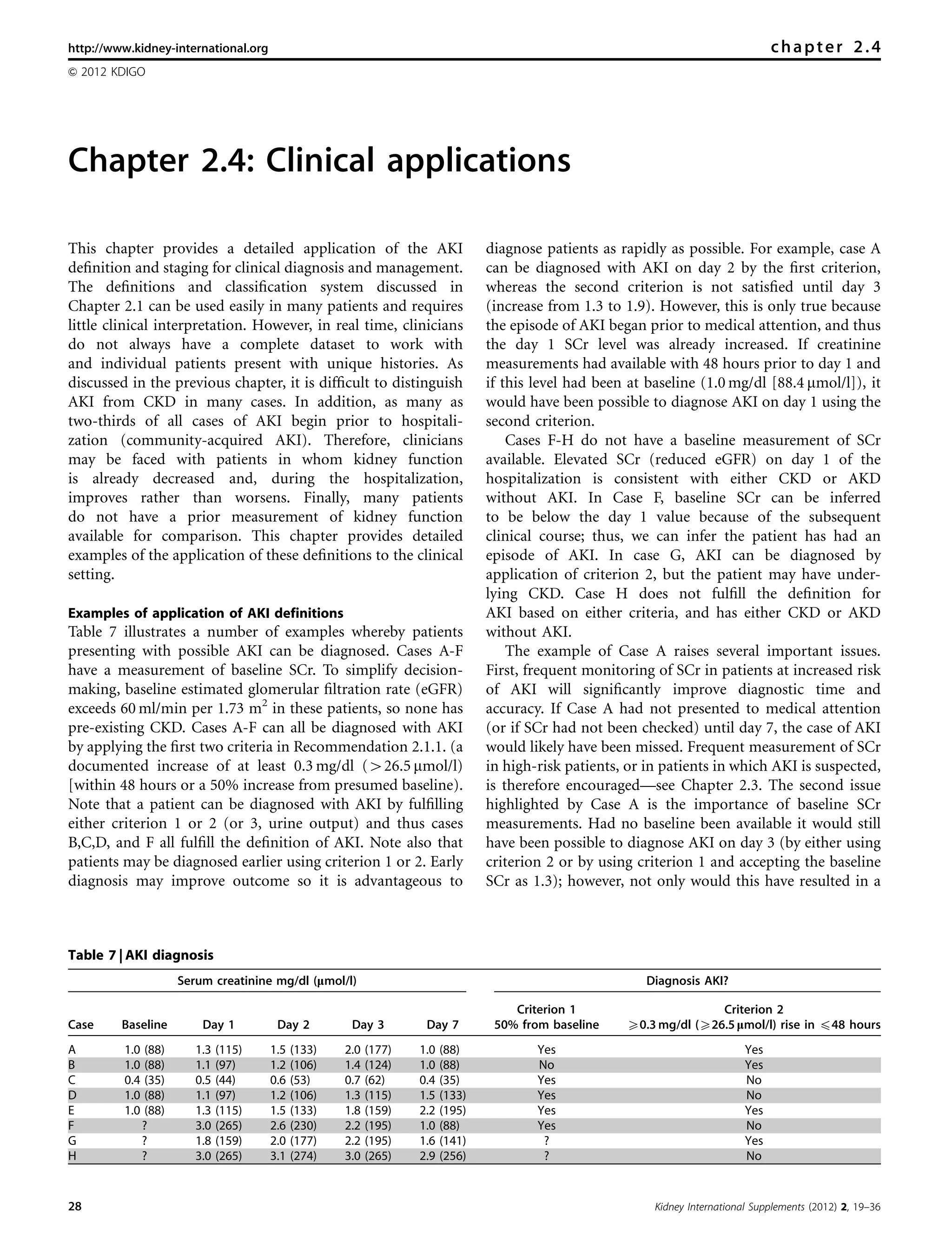 Kdigo aki guideline | PDF