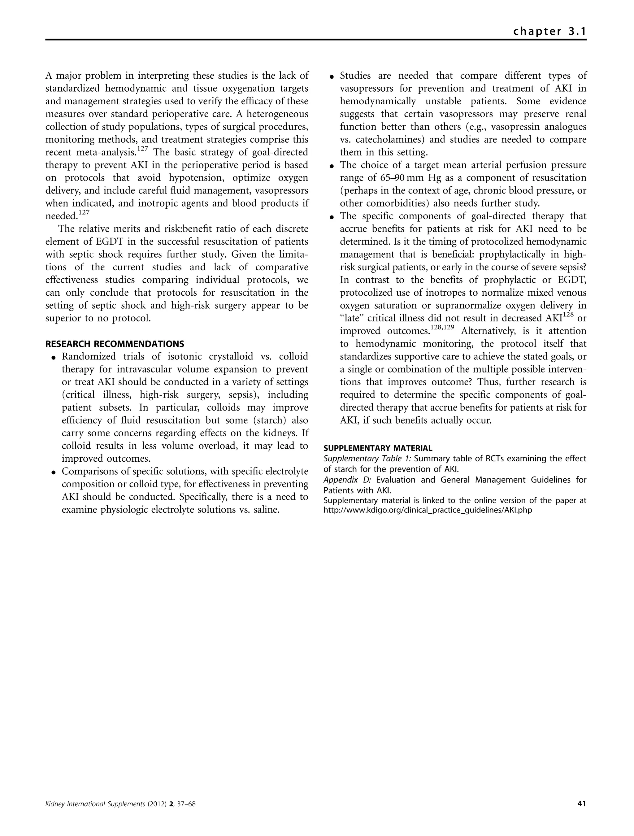 Kdigo aki guideline | PDF