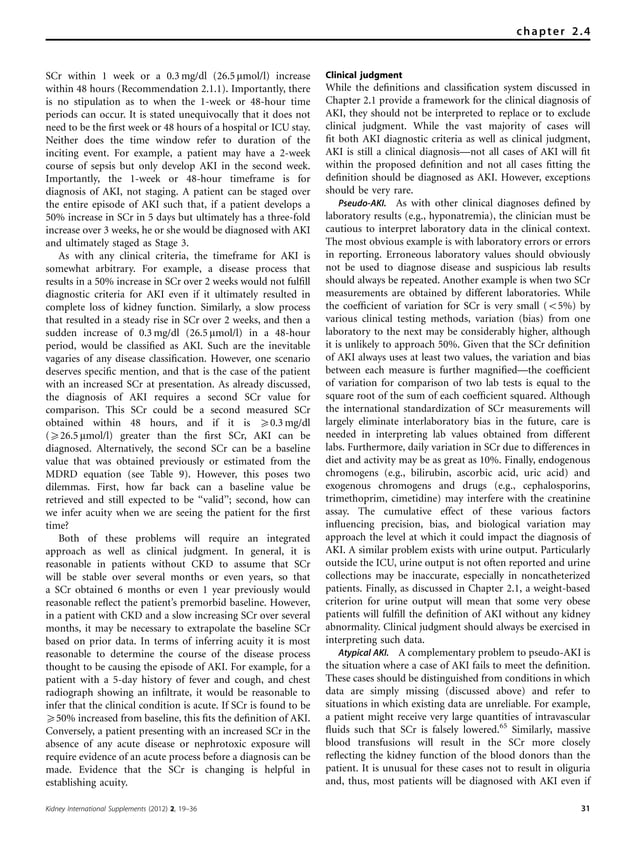 Kdigo aki guideline | PDF
