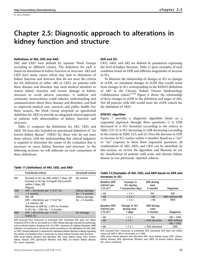 Kdigo aki guideline | PDF