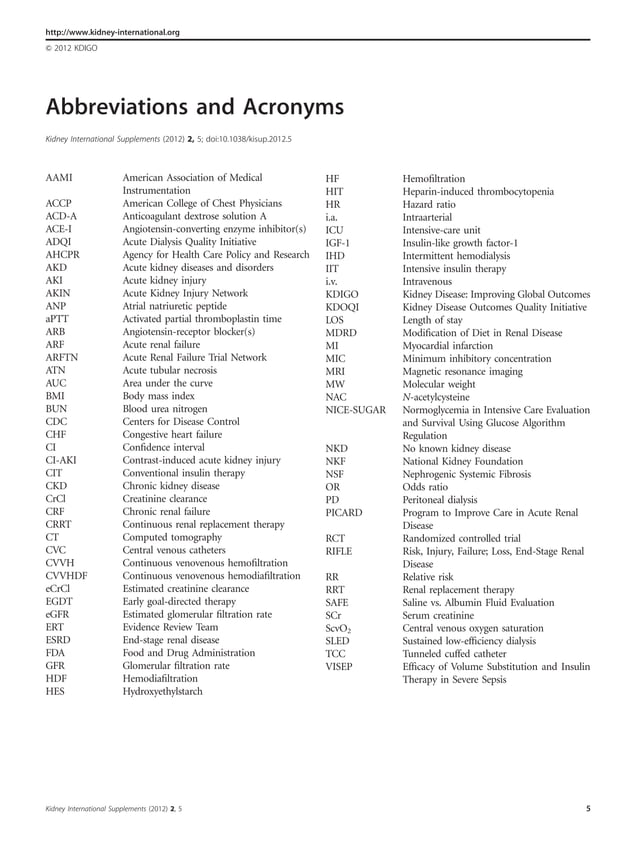 Kdigo aki guideline | PDF