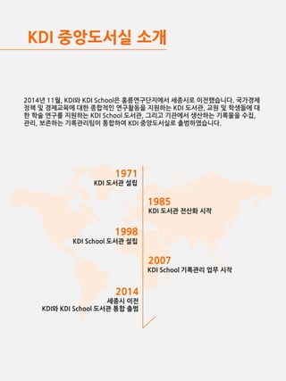 KDI Central Library User Manual | PPTX
