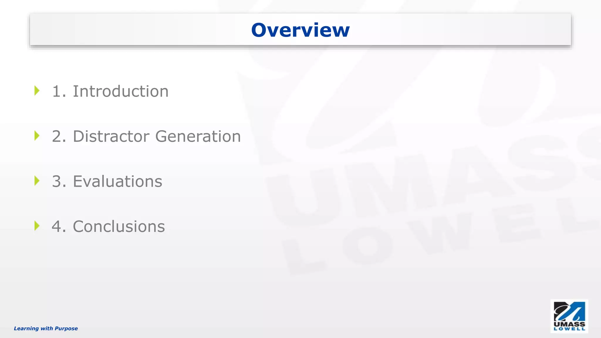 Generating Adequate Distractors for Multiple-Choice Questions | PPTX | Technology & Computing