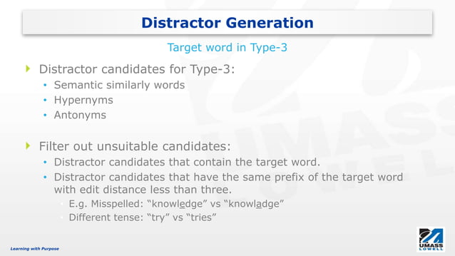 Generating Adequate Distractors for Multiple-Choice Questions | PPTX | Technology & Computing