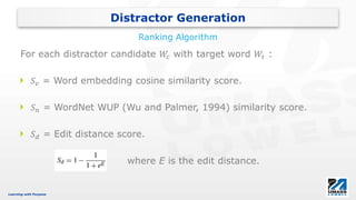 Generating Adequate Distractors for Multiple-Choice Questions | PPTX | Technology & Computing