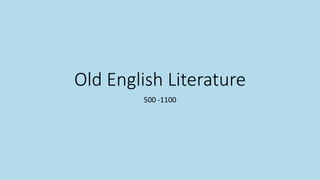 English Literature | PPTX