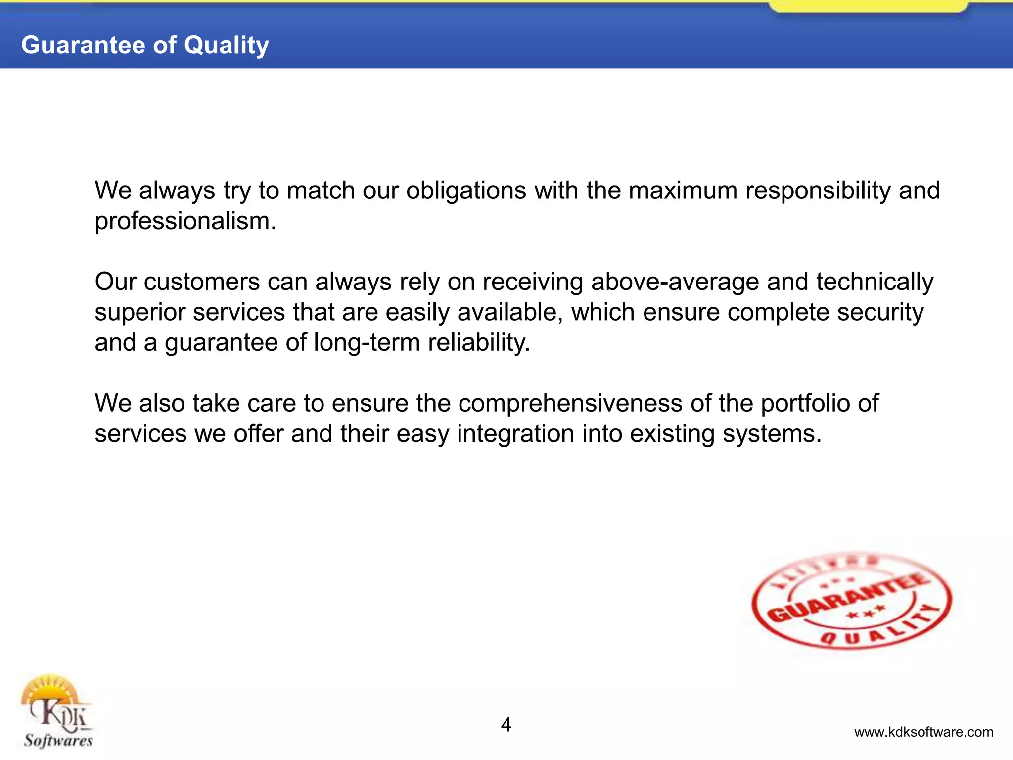 Kdk Softwares India Pvt. Ltd. | PPT