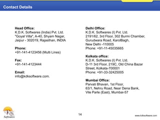 Kdk Softwares India Pvt. Ltd. | PPT