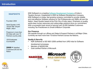Kdk Softwares India Pvt. Ltd. | PPT
