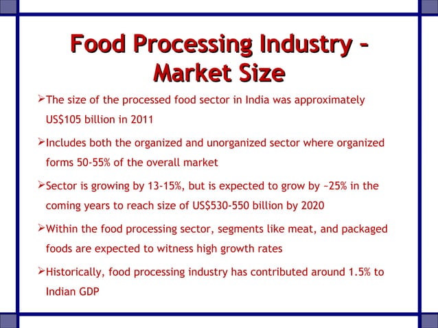 Kdm analytical process food industry overview ppt | PPT
