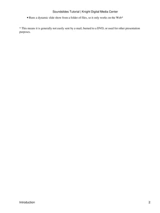 Using SoundSlides | PDF