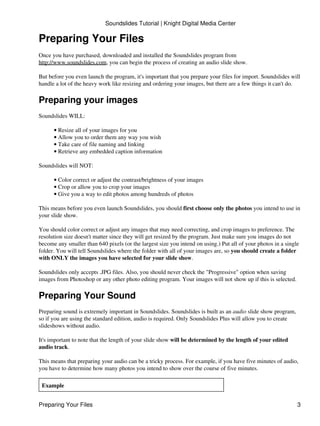 Using SoundSlides | PDF