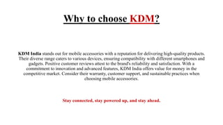 Mobile Accessories Manufacturers | PPTX | Computer Peripherals | Computing