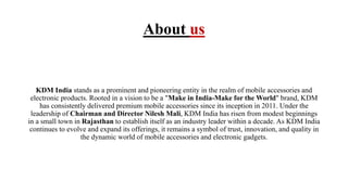 Mobile Accessories Manufacturers | PPTX | Computer Peripherals | Computing