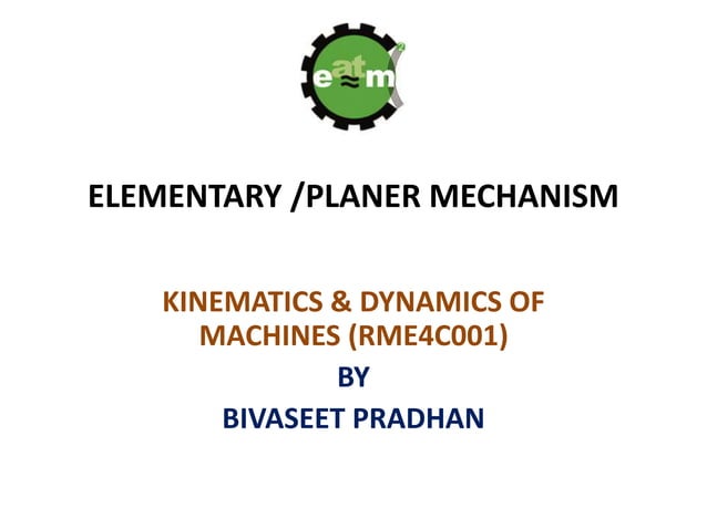 Planer Mechanism | PPTX