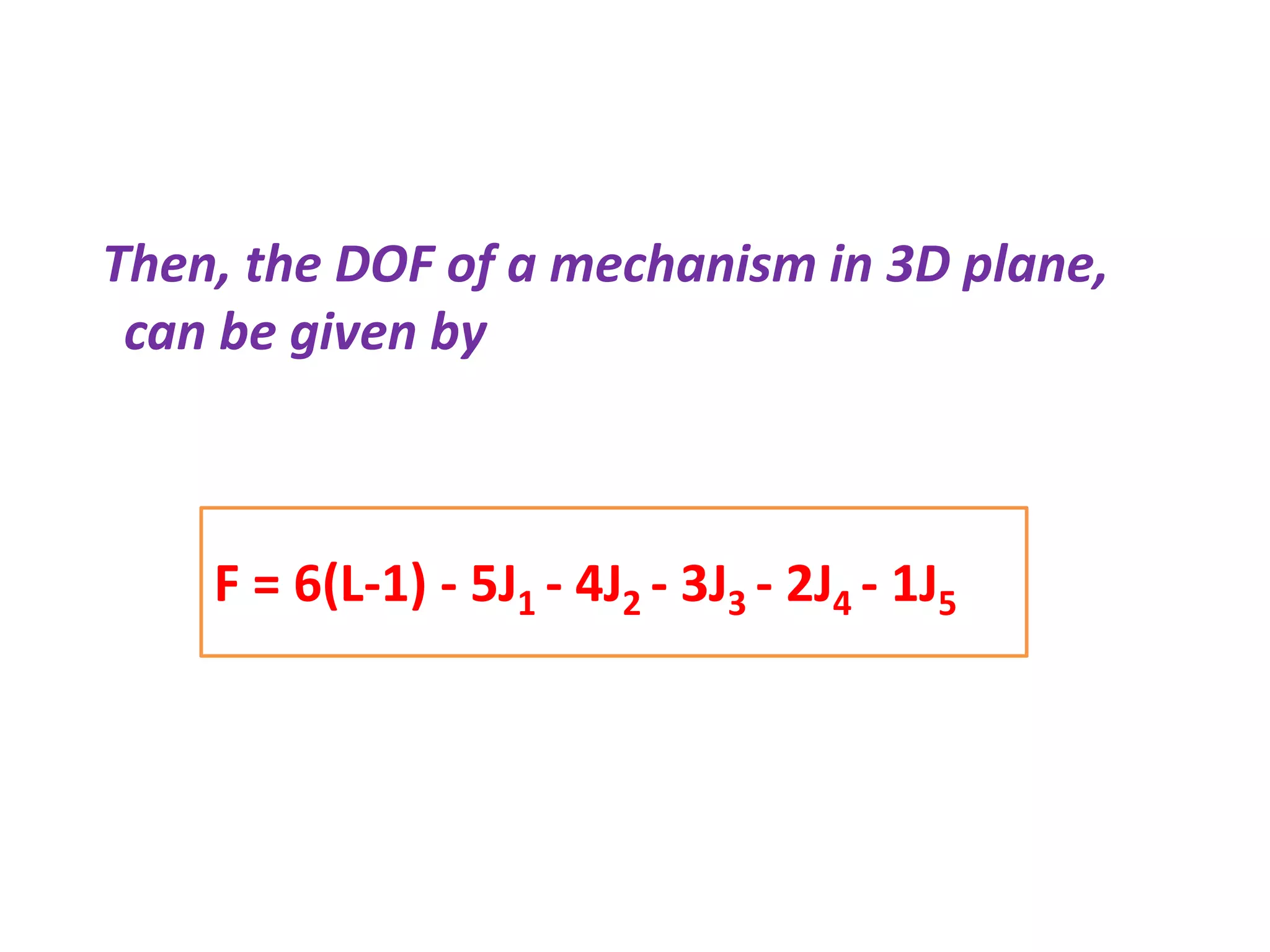 DEGREE OF FREEDOM OF A KINEMATIC MECHANISM | PPTX