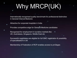 MRCP for India Drs presentation | PPTX