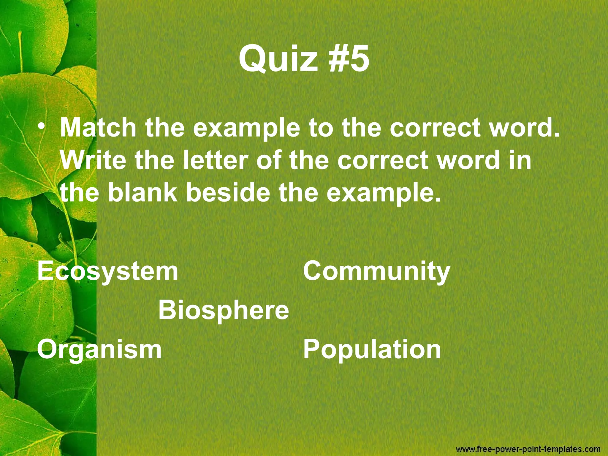 Levels of Ecological Organization_ SCIENCE | PPT