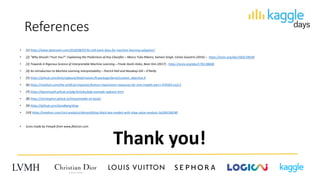 Kaggle Days Paris - Alberto Danese - ML Interpretability | PPT