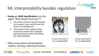 Kaggle Days Paris - Alberto Danese - ML Interpretability | PPT