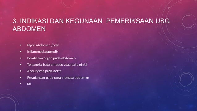 Kdpk-persiapan pemeriksaan usg abdomen | PPTX