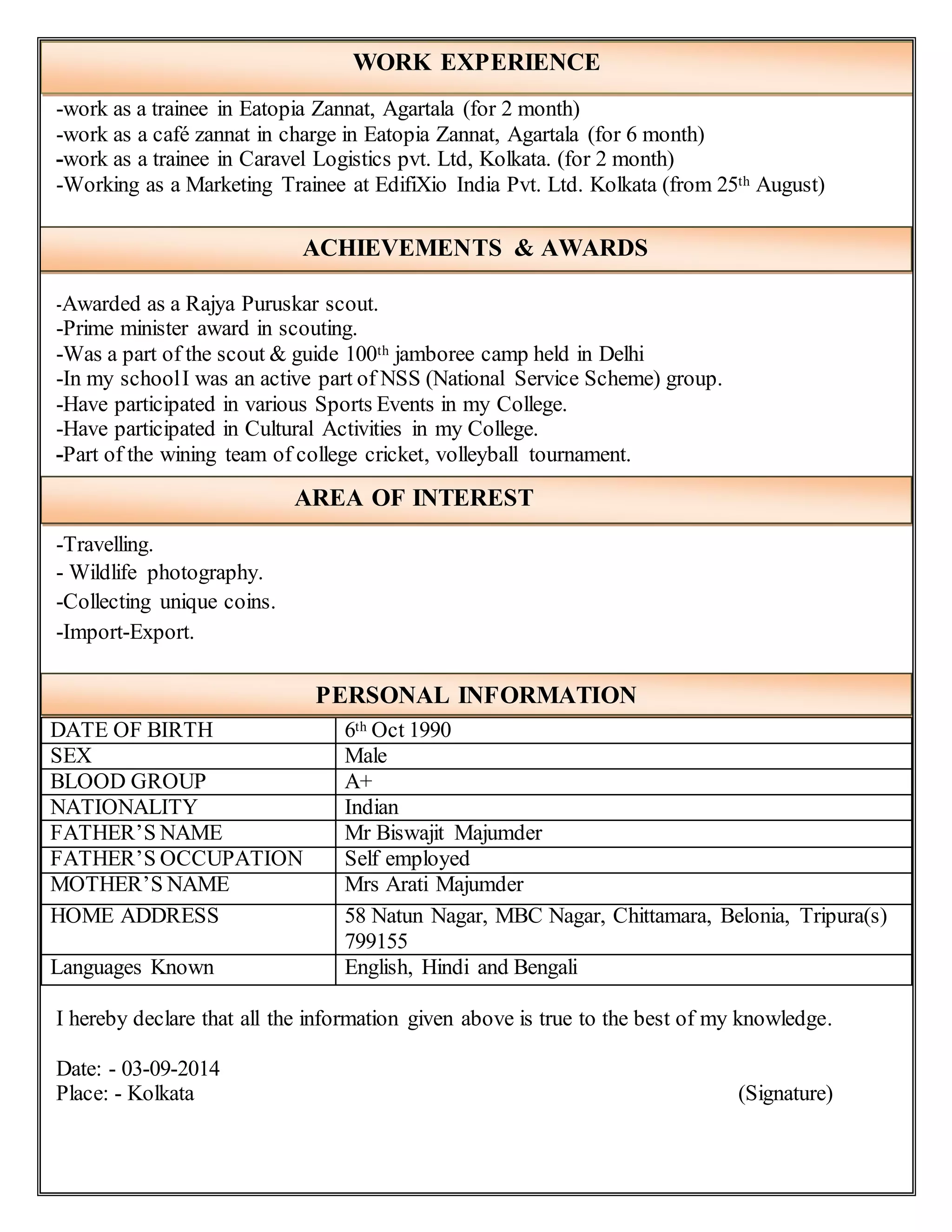 Resume Example | DOCX | Careers