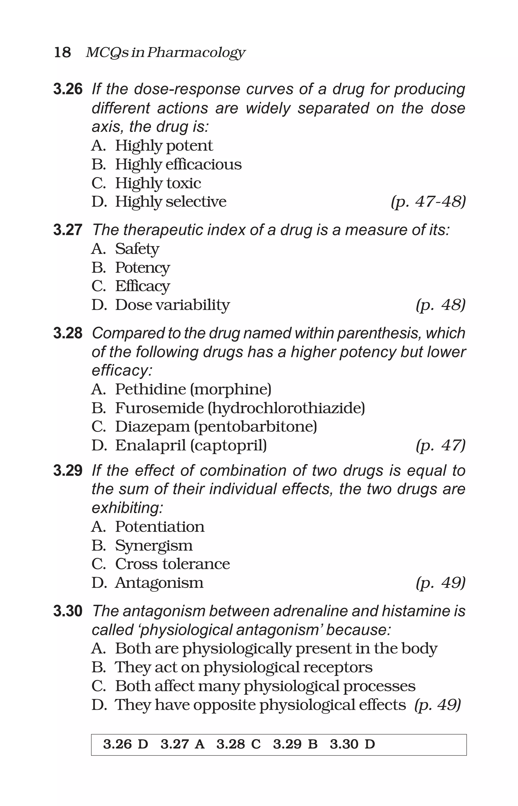Kd tripathi MCQs in pharmacology | PDF
