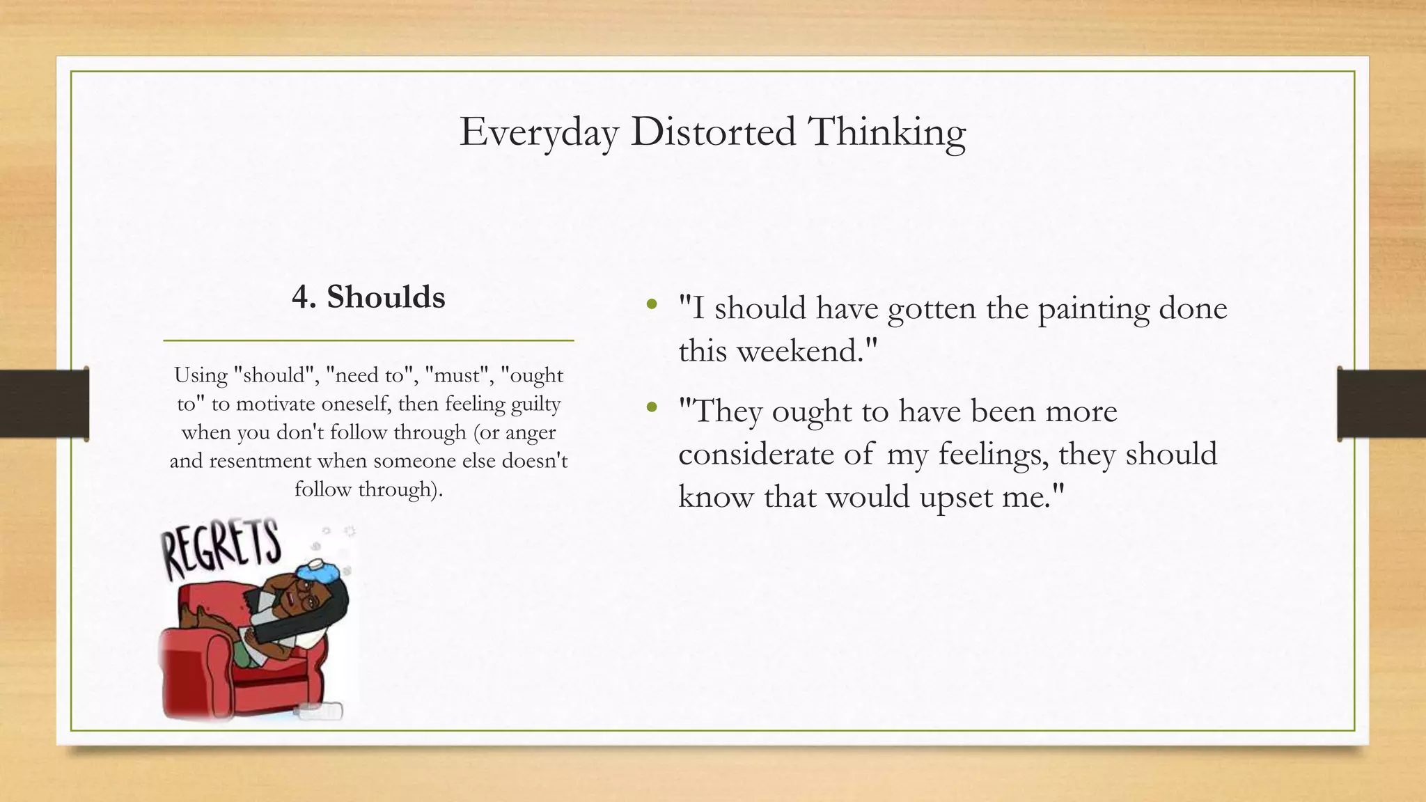 Cognitive Distortions (Errors in Thinking) | PPTX