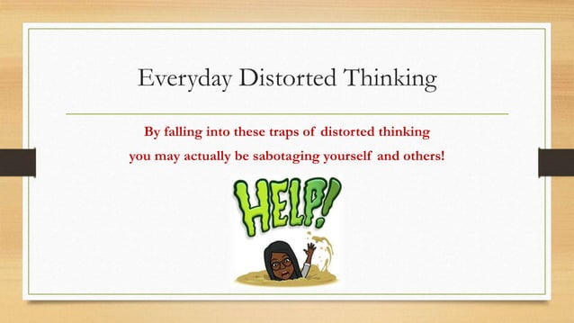 Cognitive Distortions (Errors in Thinking) | PPTX | Mental Health ...