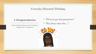 Cognitive Distortions (Errors in Thinking) | PPTX