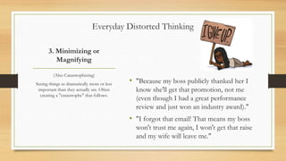 Cognitive Distortions (Errors in Thinking) | PPTX