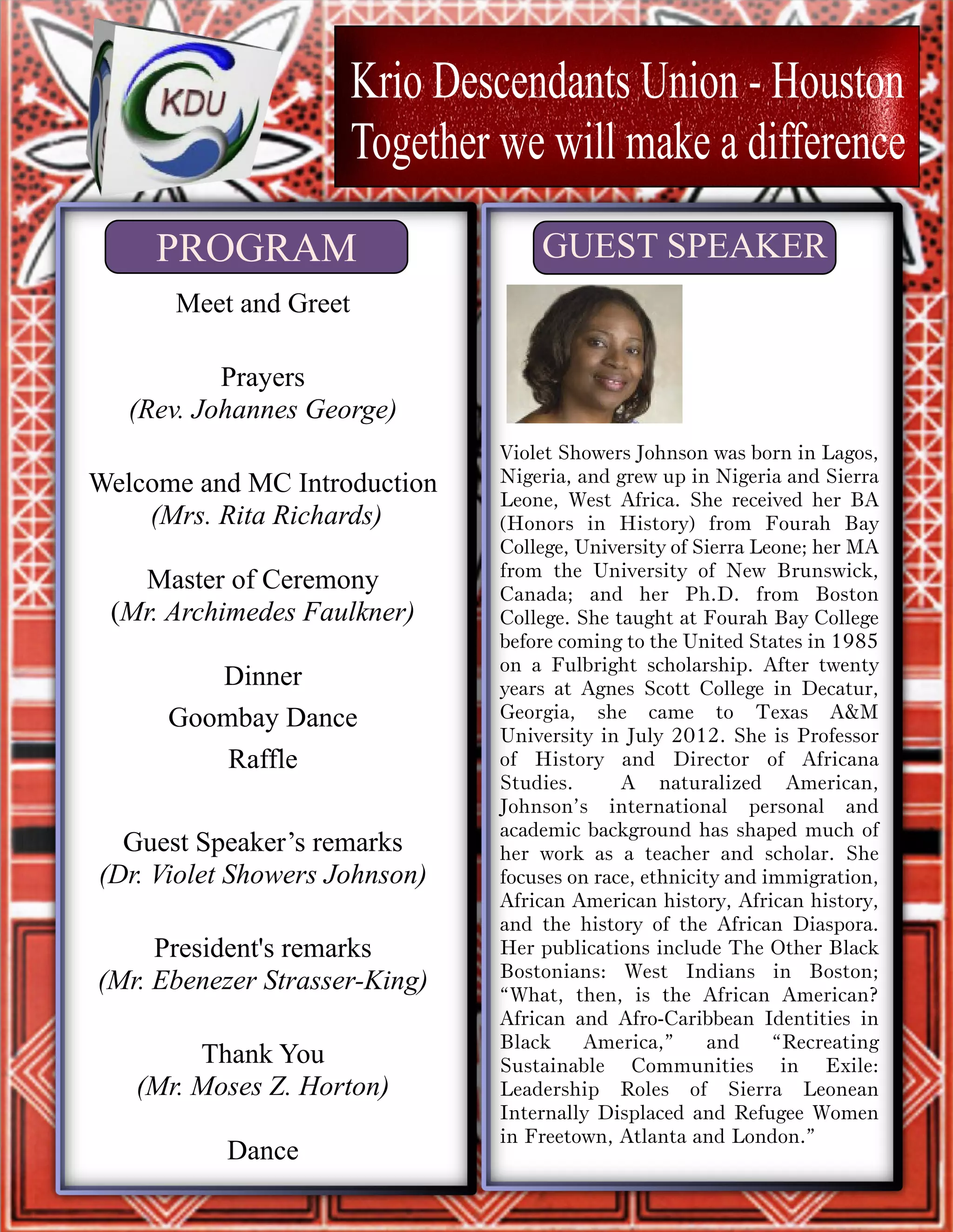 Event Program KDU | PDF