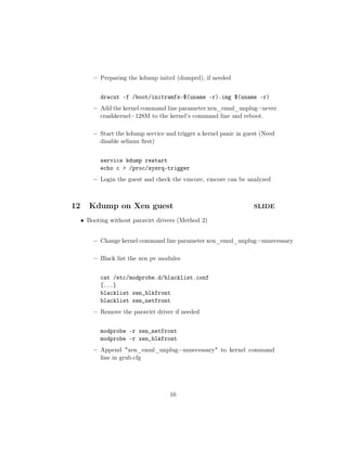 Kdump | PDF | Operating Systems | Computer Software and Applications