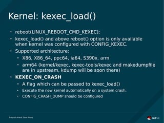 kdump_usage_and internals from redhat engineers | PPT