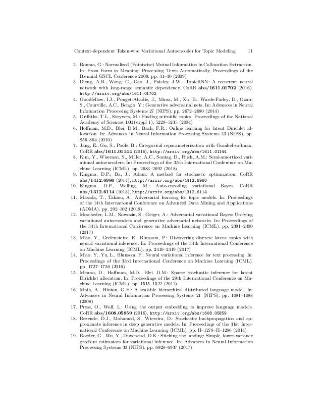 Context Dependent Token Wise Variational Autoencoder For Topic Modeli
