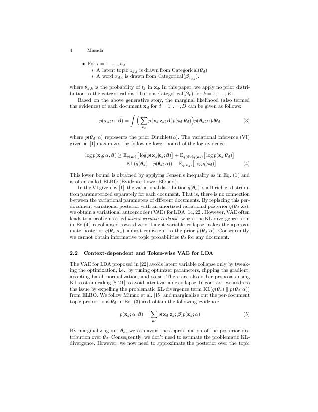 Context Dependent Token Wise Variational Autoencoder For Topic Modeli 1201