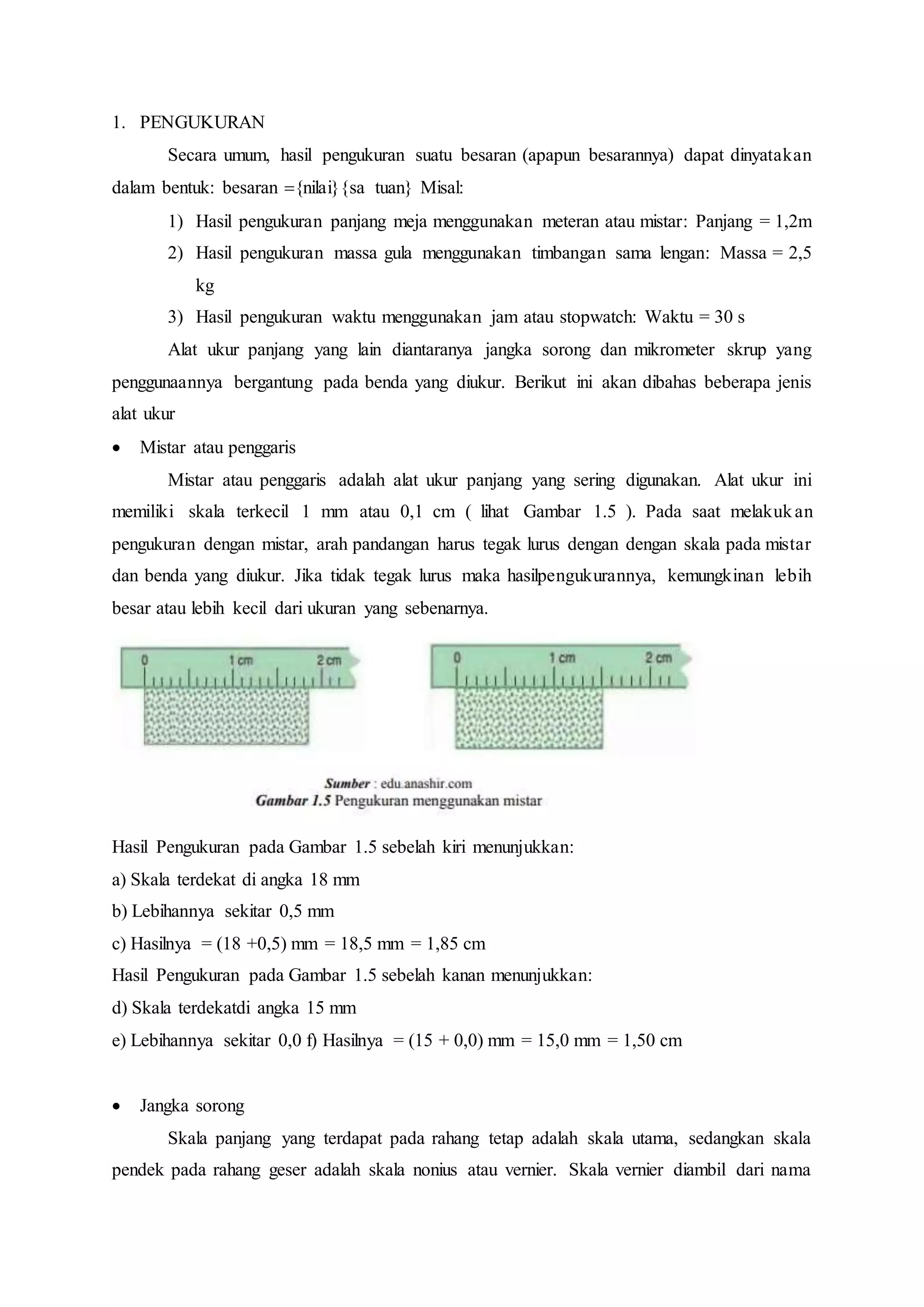 Ke 1 pengukuran | DOCX