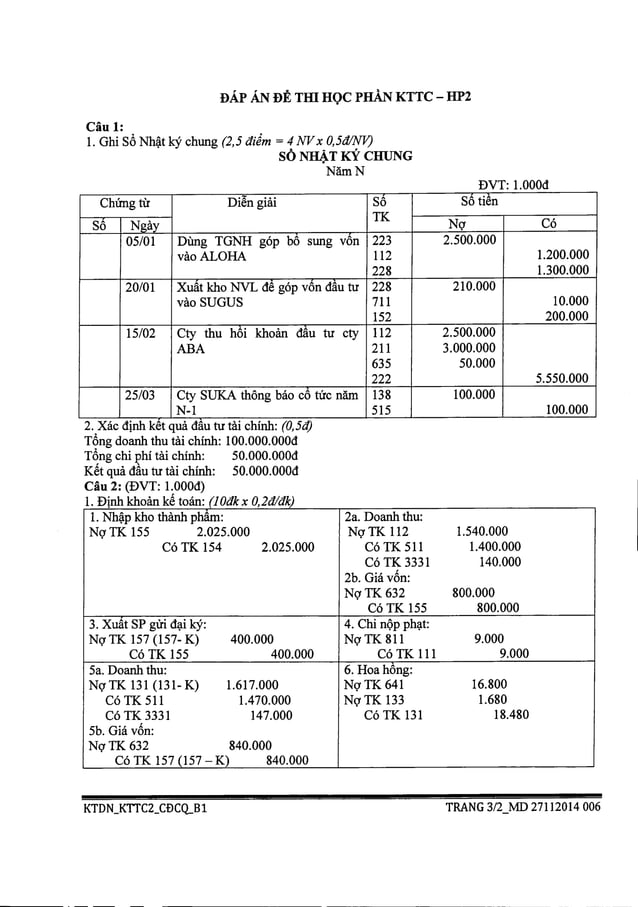 Ke toan-tai-chinh-hp2 1 | PDF