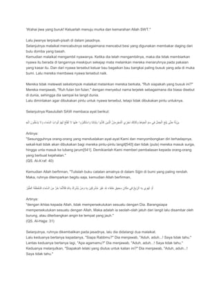 Keadaan roh setelah terpisah dari badan | DOCX