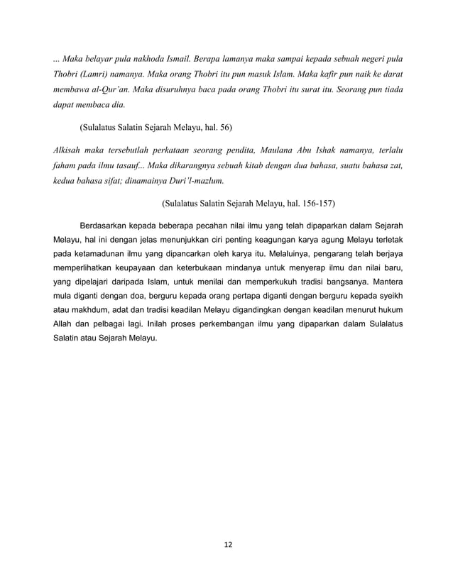Keagungan Karya Agung Melayu | PDF