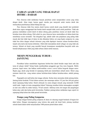 Keajaiban di dalam tubuh kita. indonesian. bahasa indonesia | DOC