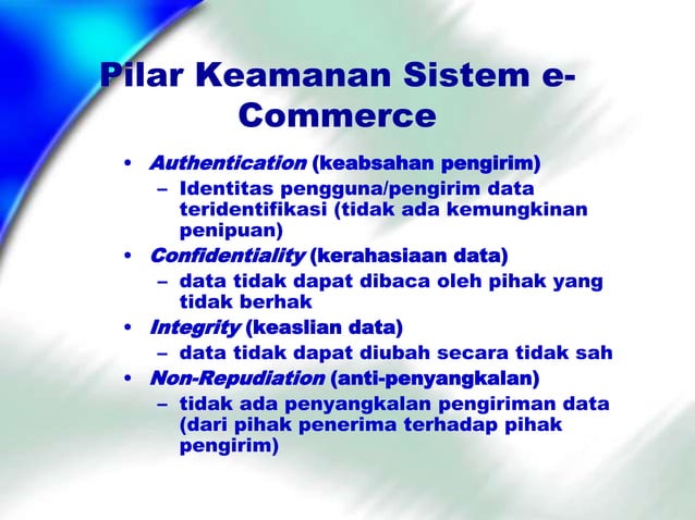 Keamanan-dalam-e-commerce apa dan bagaimana | PPT