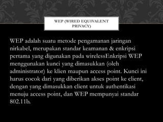 Keamanan jaringan wirelles | PPT