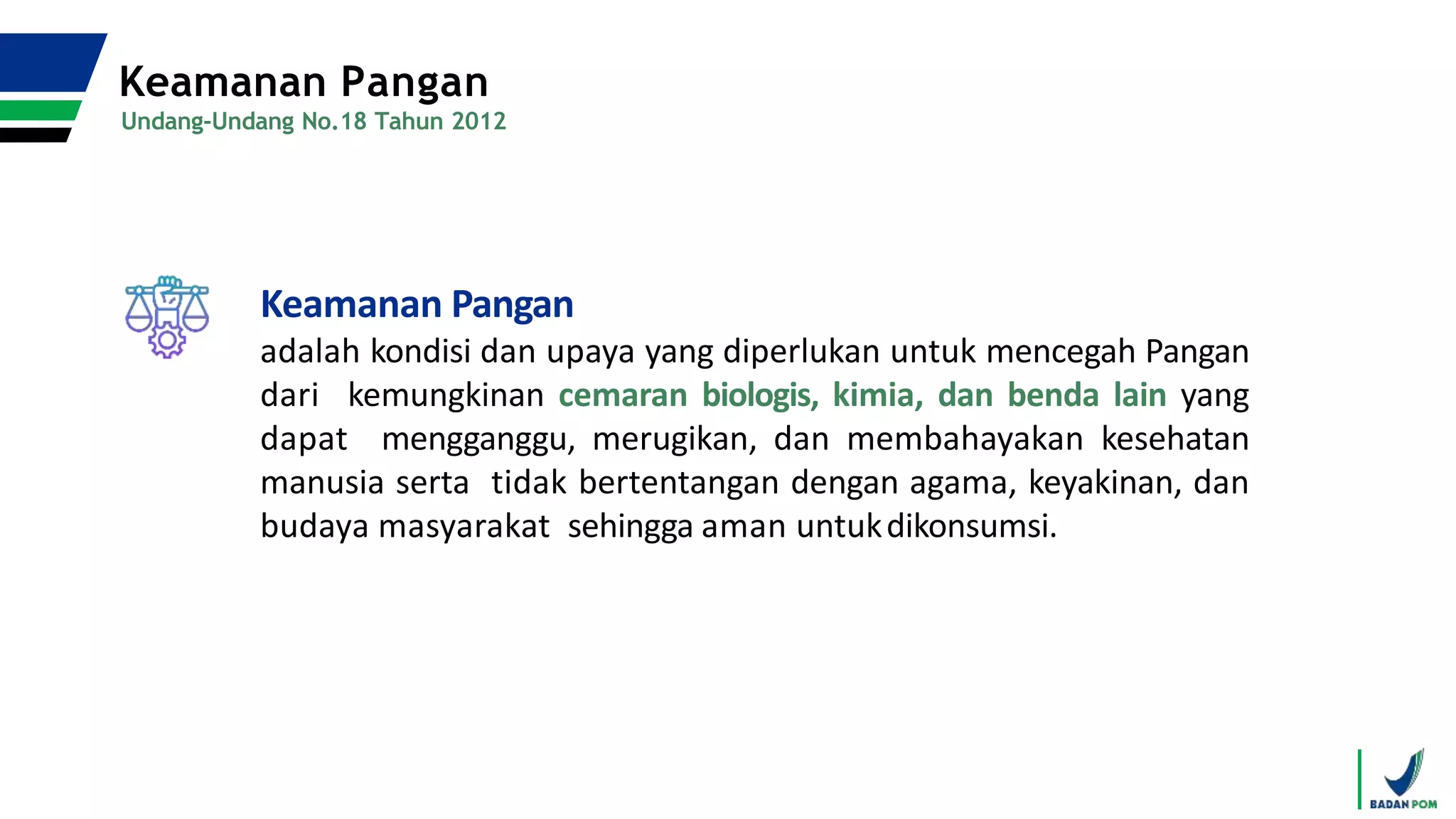 Keamanan pangan | PPTX