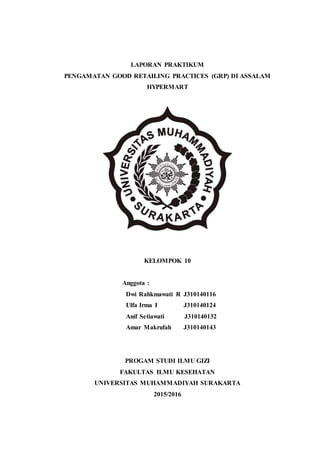 Keamanan pangan grp goro assalam | DOCX