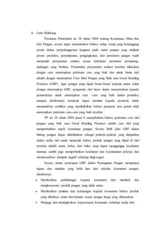 Keamanan pangan grp goro assalam | DOCX