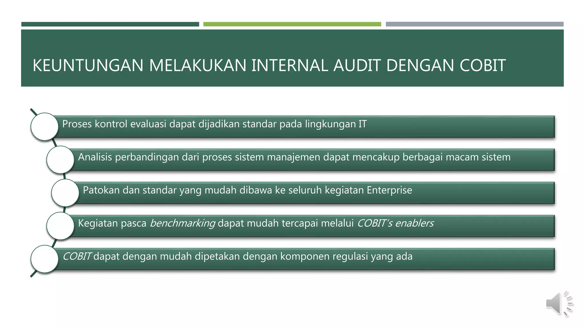 Keamanan siber, tata kelola, audit, dan kerangka kerja cobit 5 | PPTX