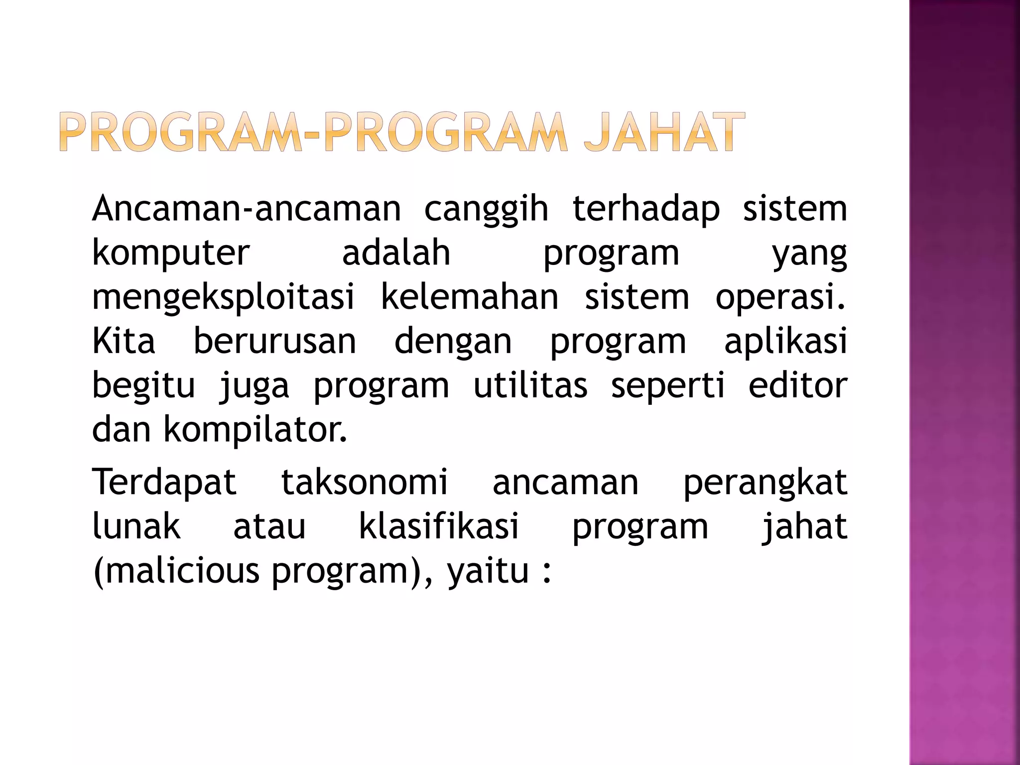 Keamanan sistem dalam dan luar | PPT