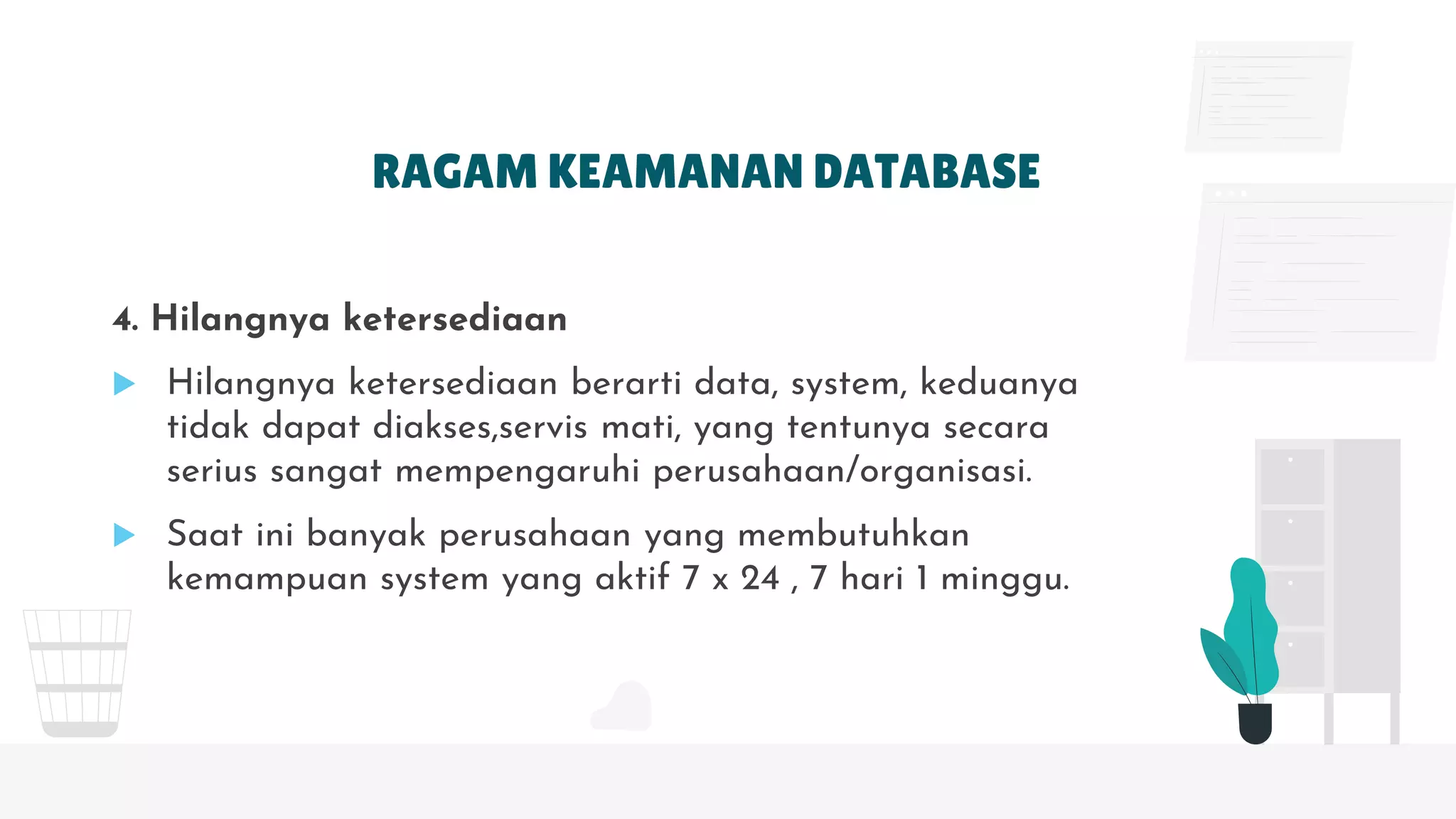 Keamanan sistem database | PPTX