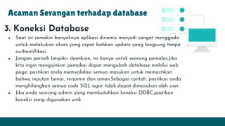 Keamanan sistem database | PPTX